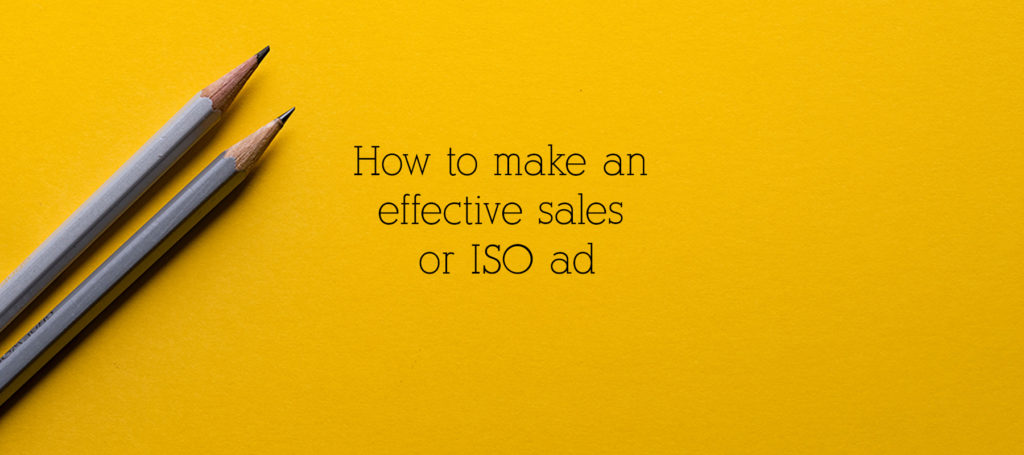 How to create an Effective Sales or ISO Ad - Colorado Horse Forum